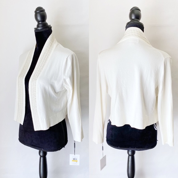 Calvin Klein | Sweaters | New Calvin Klein Stud Embellished Shrug ...